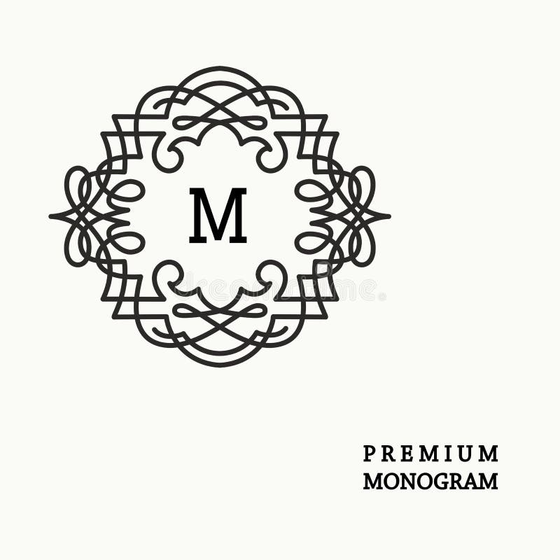 Stylish Graceful Monogram in Victorian Style Stock Vector ...