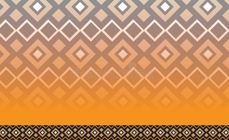 Stylish Gradient Pattern with Ethnic Diamond Border Design Stock Vector ...