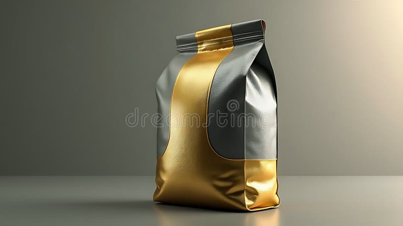 Stylish Grain Packaging Design with Scattered Seeds Stock Illustration ...