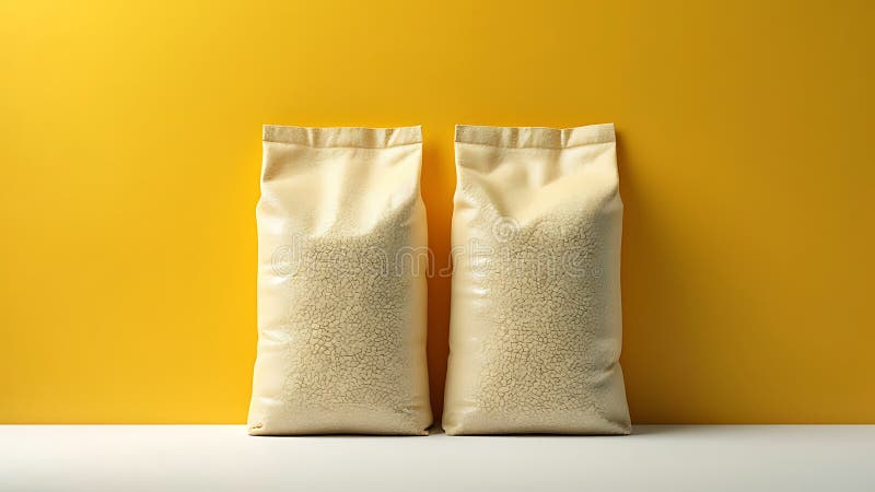 Stylish Grain Packaging Design with Scattered Seeds Stock Illustration ...