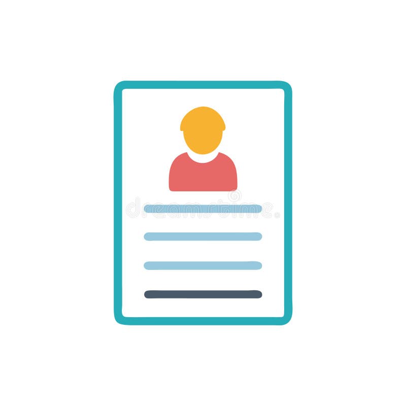 Stylish Student Profile Graphic Icon Stock Illustration - Illustration ...