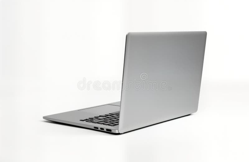 Computer Laptop Open Back View Isolated Stock Illustrations – 140 ...