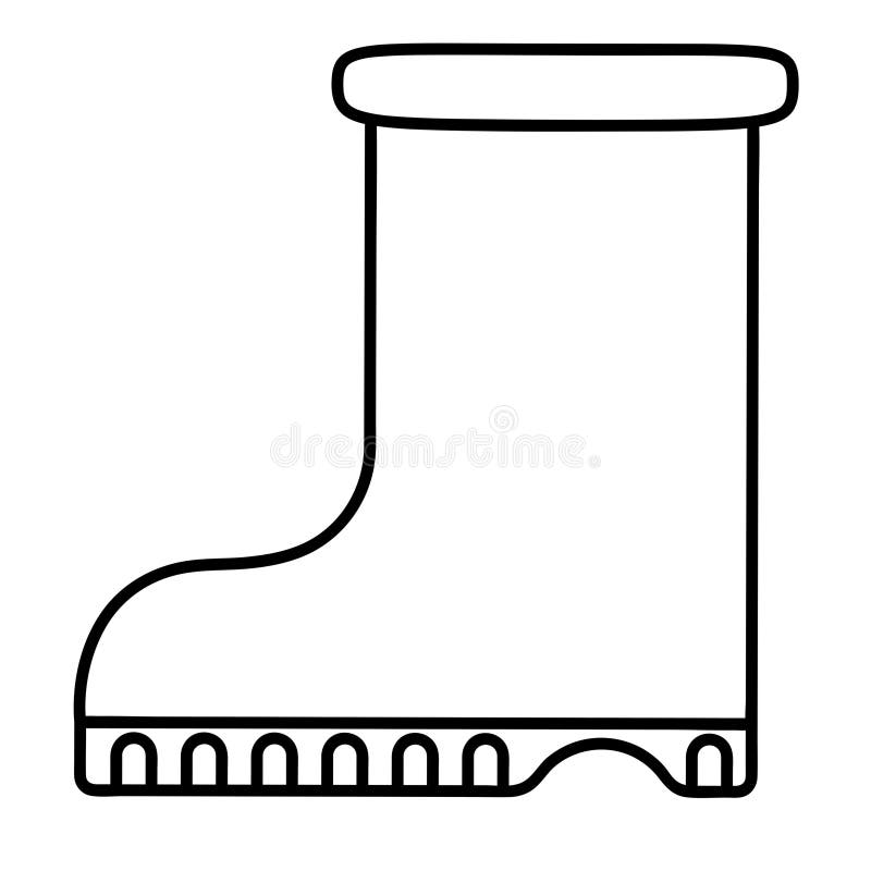 Stylish Green Boot Illustration in Flat Design Stock Illustration ...