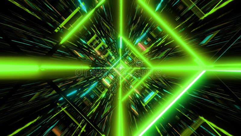 Green Wireframe with Tunnel Background Wallpaper 3d Render Stock ...