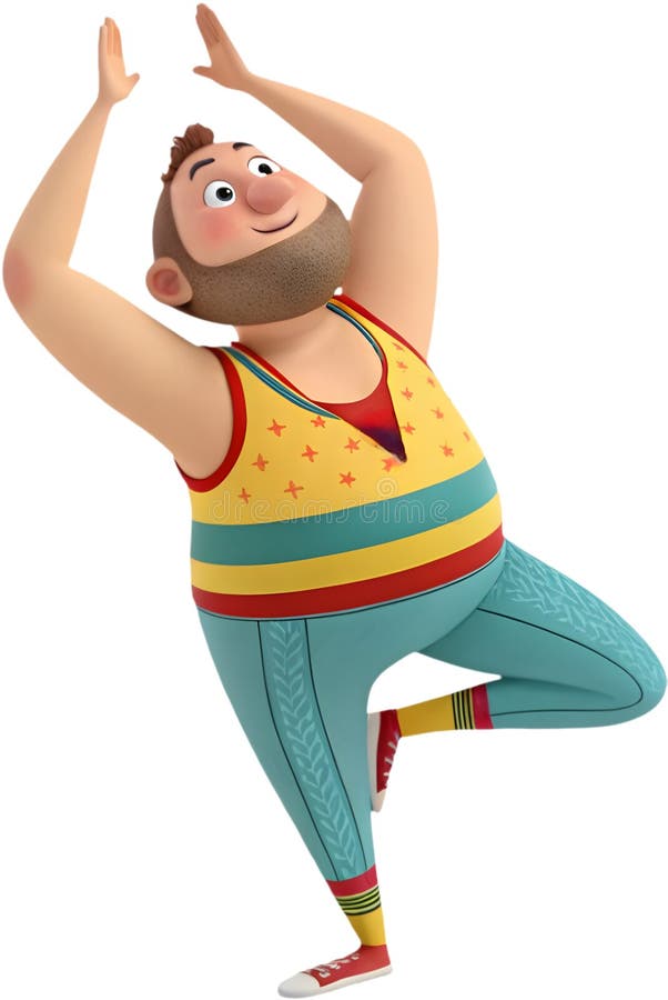 Dynamic Man in Stylish Acrobatic Outfit Performs Gymnastics Pose. Stock ...