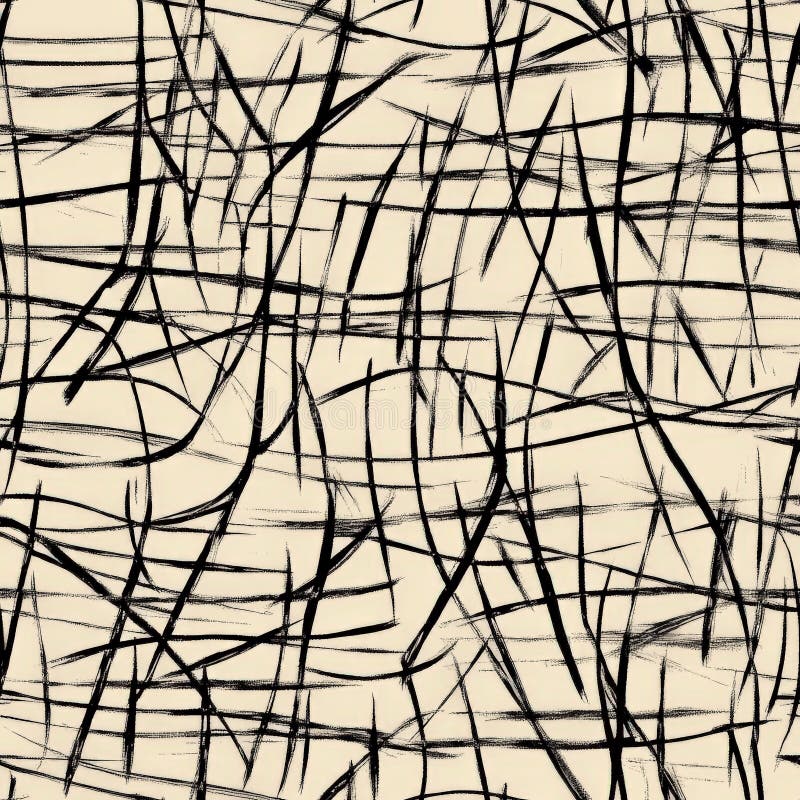 Stylish Hand Drawn Pattern Intersecting Lines Loops Scribbled Grids ...