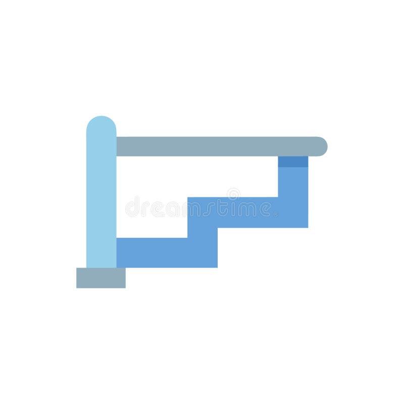 Stylish Handrail Icon Illustration for Safety Stock Image ...