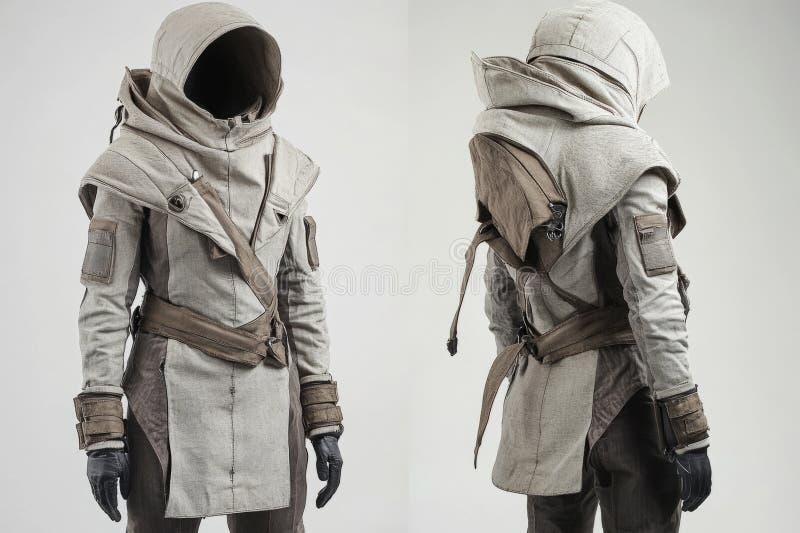 Stylish Hooded Outfit Featuring Tactical Elements and Modern Aesthetics ...