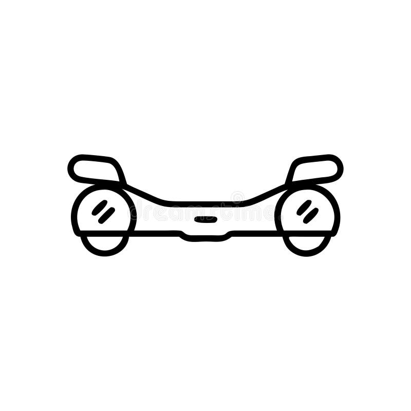 Stylish Hoverboard Icon for Sports Stock Vector - Illustration of ...