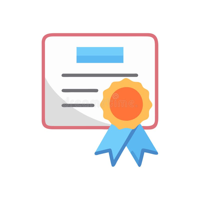 Stylish Learning Award Icon Stock Vector - Illustration of school ...