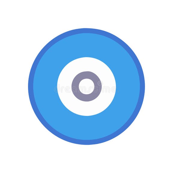 Stylish Optical Disc Icon stock vector. Illustration of graphic - 351631959