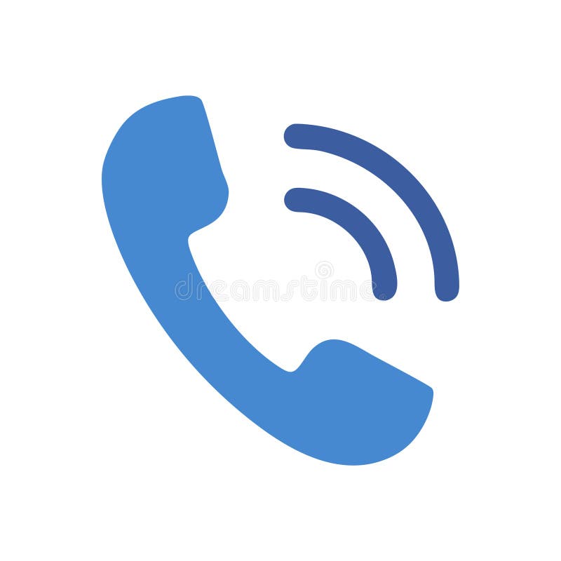 Stylish Phone Receiver Icon Stock Vector - Illustration of design ...