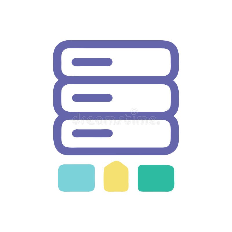 Stylish Storage Tier Icon stock illustration. Illustration of service ...