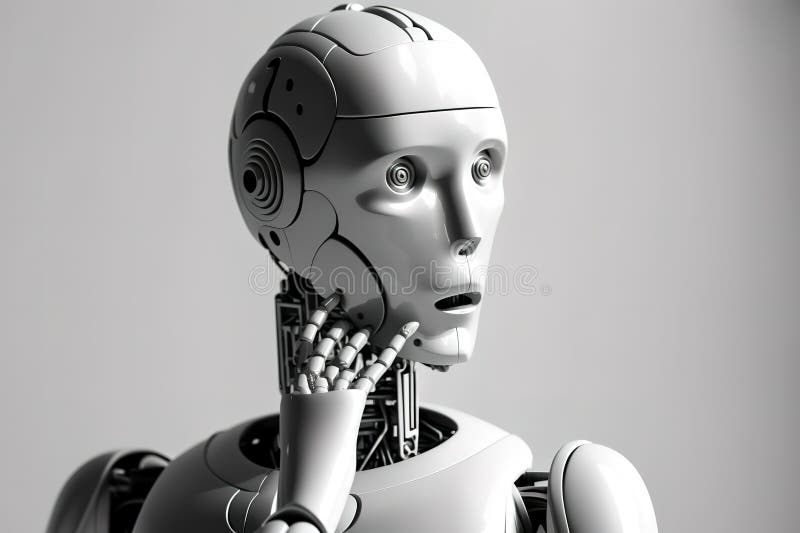 Chatgpt Robot Learning and Answering Questions, Generative AI Stock ...