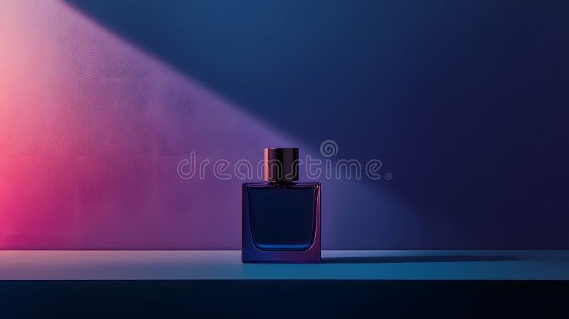 Stylish Future Dusk Color Perfume Bottle with Soft Gradient Background ...