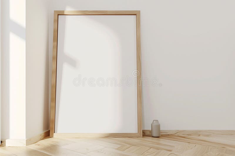 Stylish Image Showcasing a Minimalist Interior Design. the Large, Empty ...