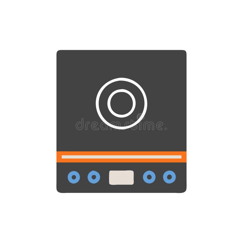 Stylish Induction Cooker for Modern Kitchens Stock Photo - Illustration ...