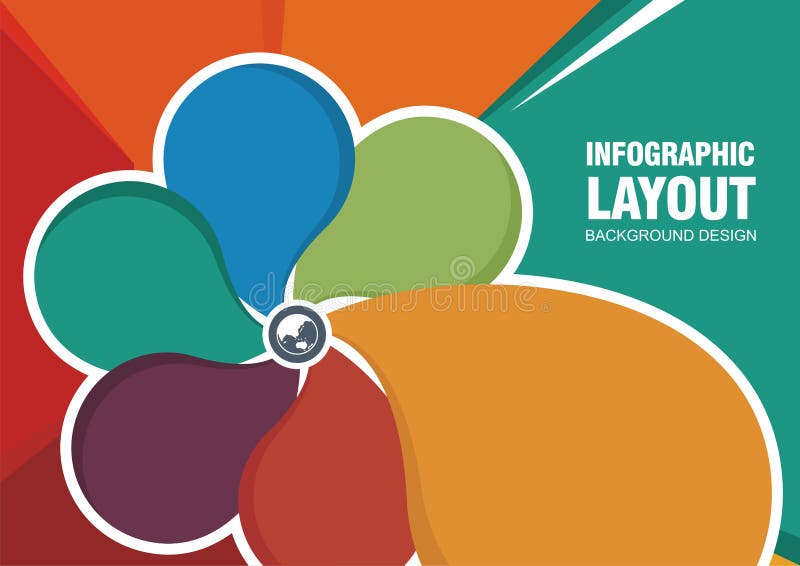 Stylish Background for Infographic or Work-flow Template Stock Vector ...