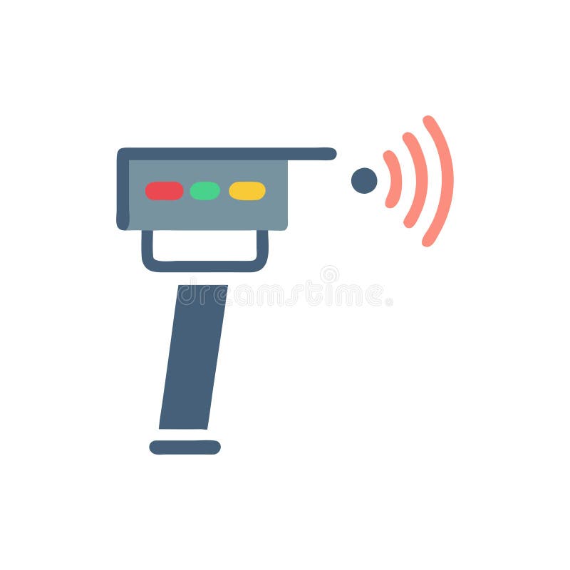 Stylish Infrared Sensor Icon Design Stock Vector - Illustration of ...