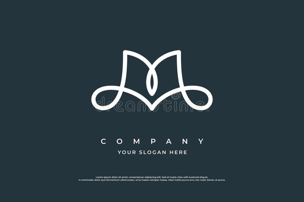 Stylish Letter M Logo Design Vector Stock Vector - Illustration of ...