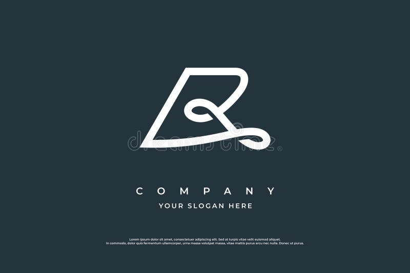 Initial Letter R Arrow Logo Design Stock Illustration - Illustration of ...