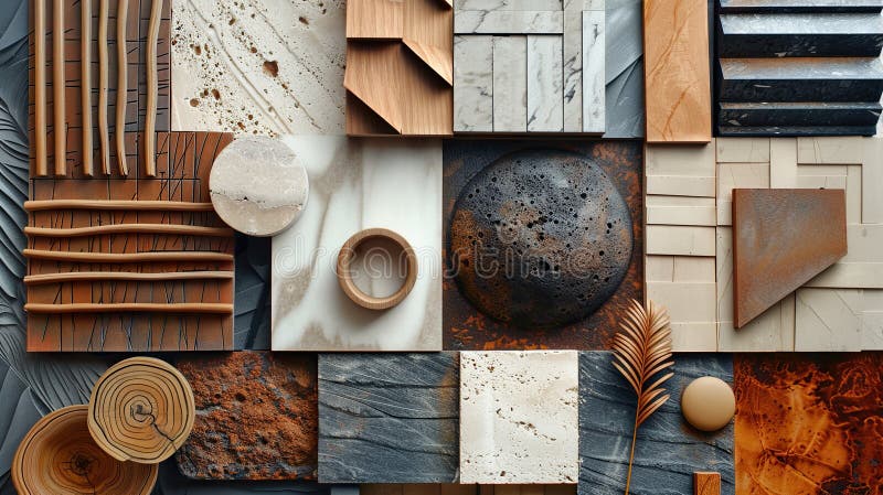Stylish Interior Design Moodboard from Different Texture and Color ...