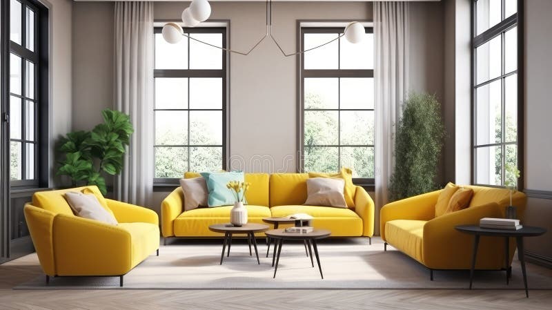 Stylish Interior of Room with Interior Decoration and Home Decoration ...