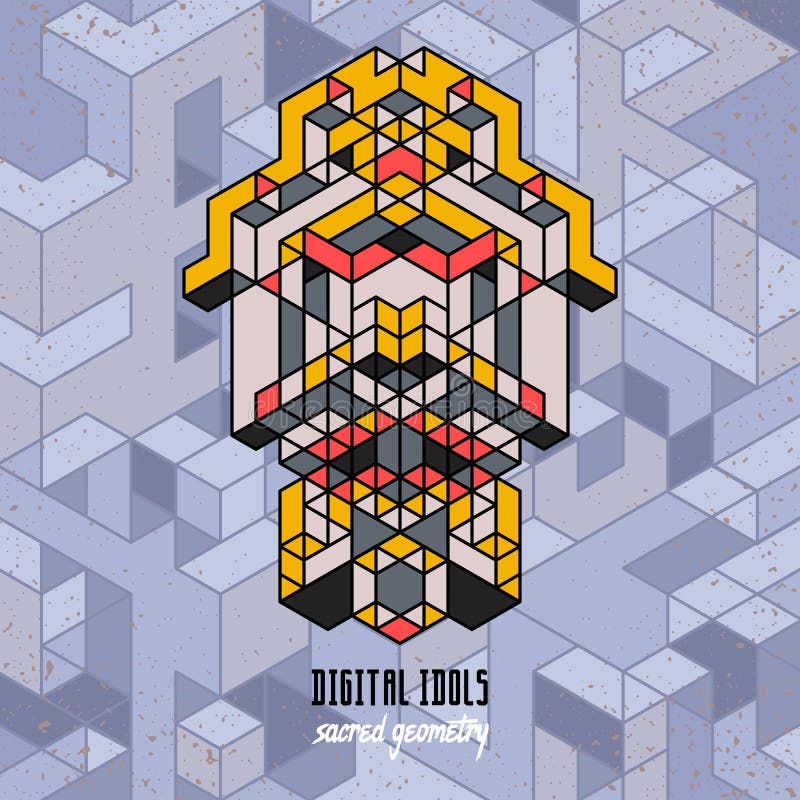 Stylish isometric idol stock vector. Illustration of insigna - 70054746