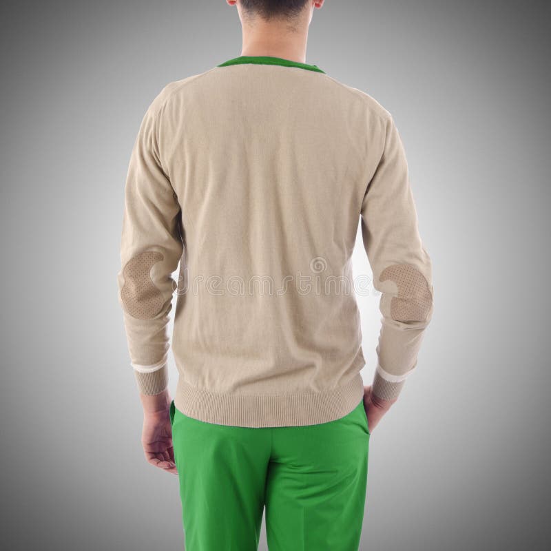 Stylish Jacket Isolated on Model Stock Photo - Image of fabric ...