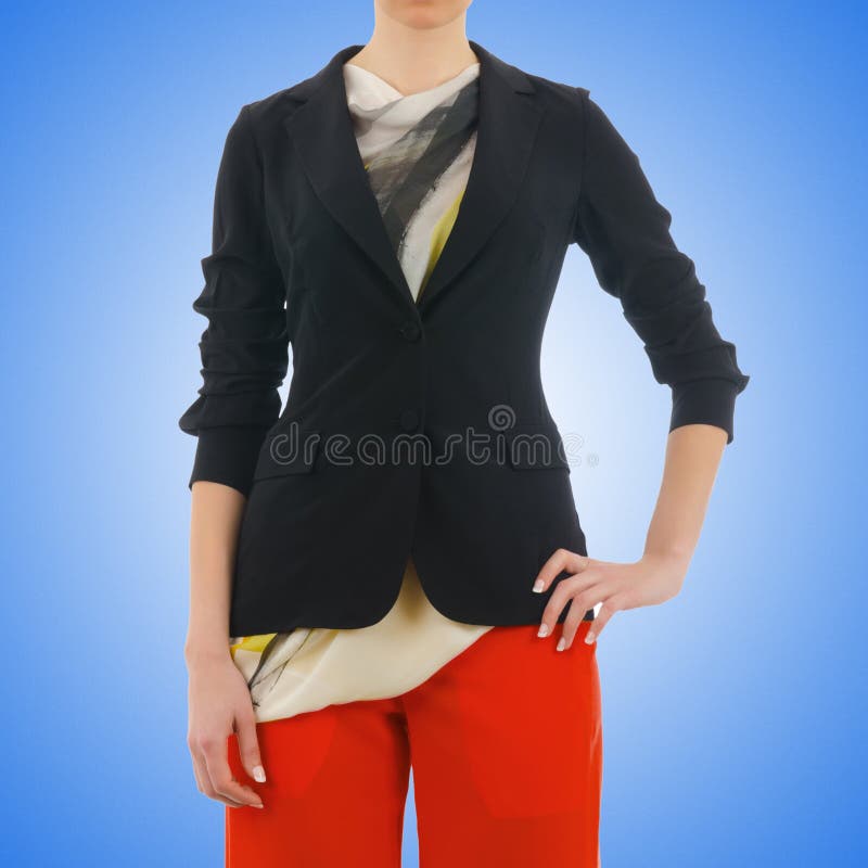 Stylish jacket on model stock photo. Image of apparel - 59434386