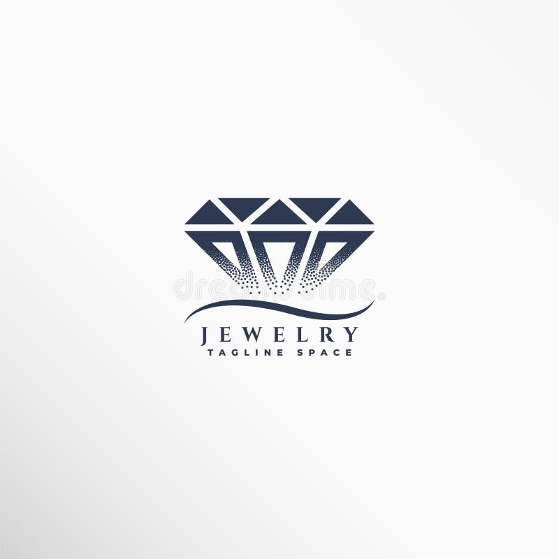 Stylish Jewelry Diamond Logo Concept Vector Design Vector Stock Vector ...
