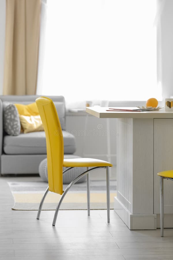 Stylish Kitchen Interior Setting Stock Photo - Image of dining ...