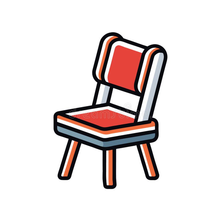 Stylish Kneeling Chair Visual Stock Photo - Illustration of shelf ...