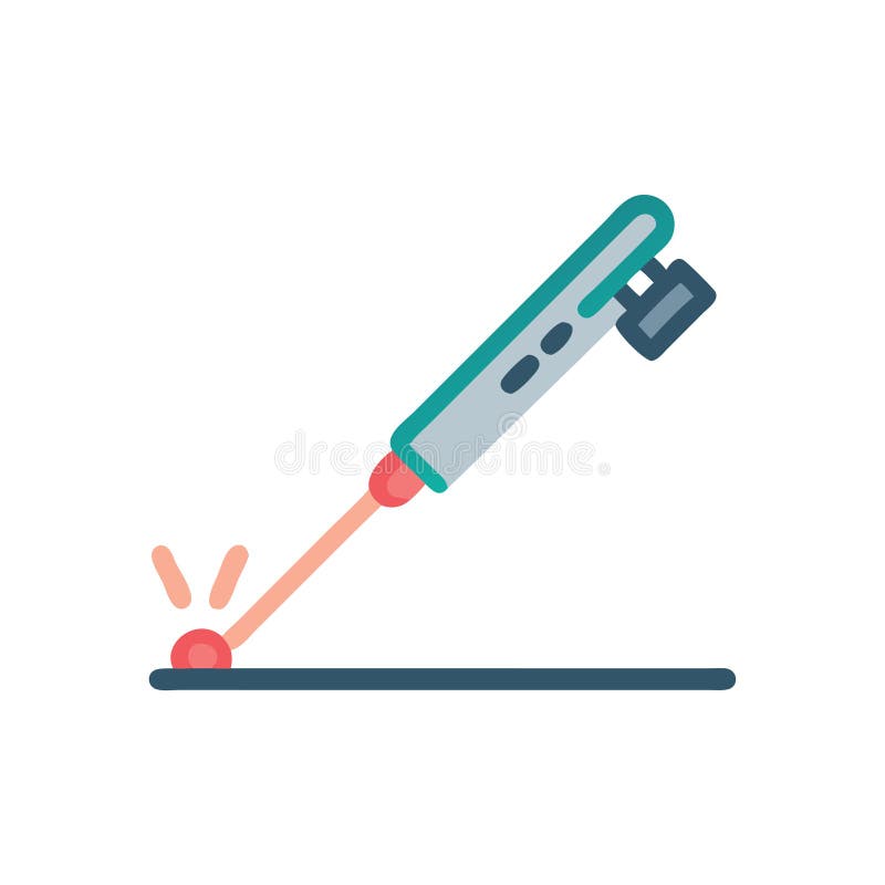 Stylish Laser Pointer Icon for Digital Use Stock Illustration ...