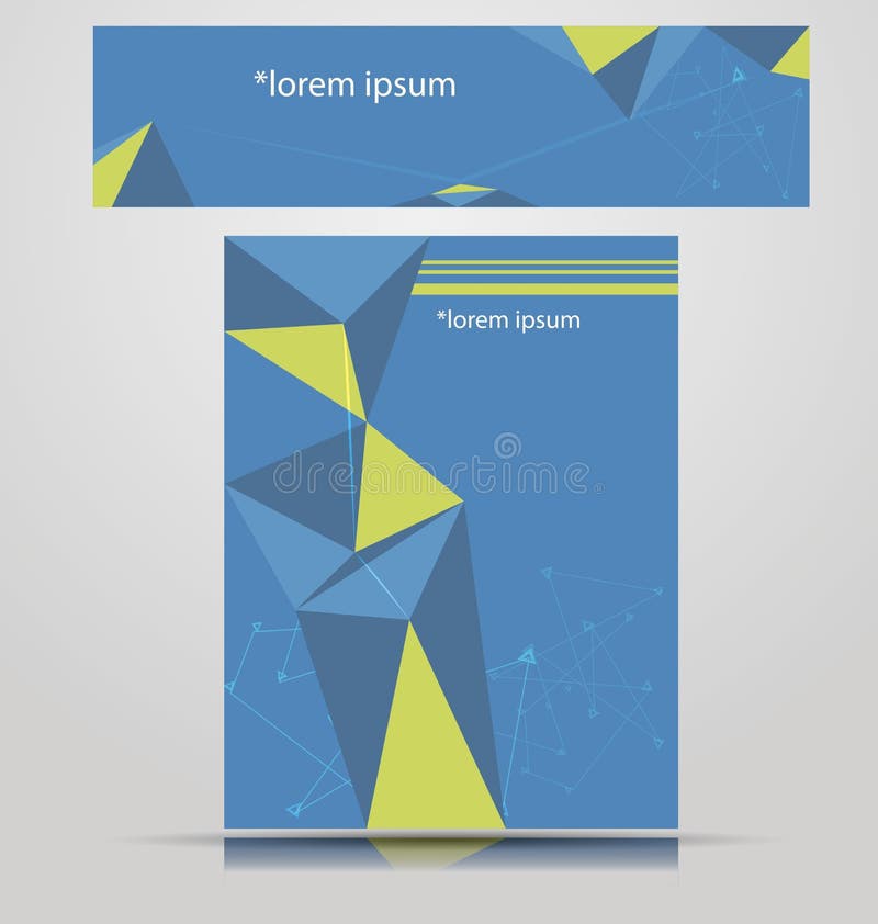 Stylish Layout Corporate Identity Stock Illustration - Illustration of ...