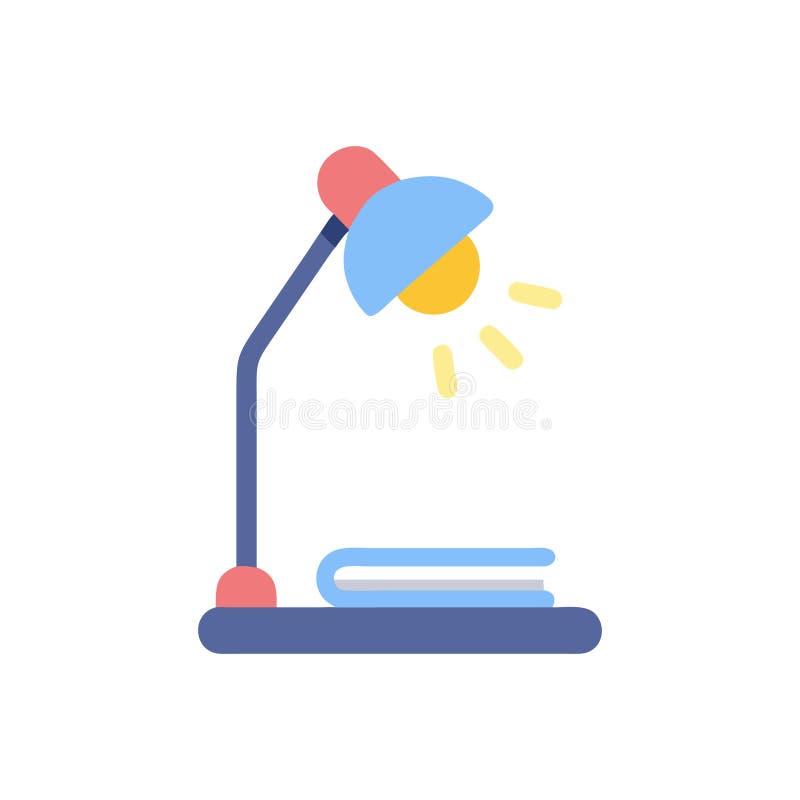 Stylish LED Book Light for Modern Readers Stock Illustration ...