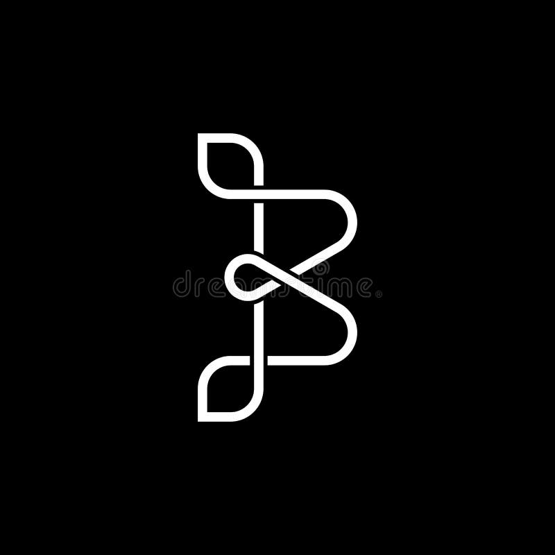 Stylish Letter B Monogram Logo Stock Vector - Illustration of element ...