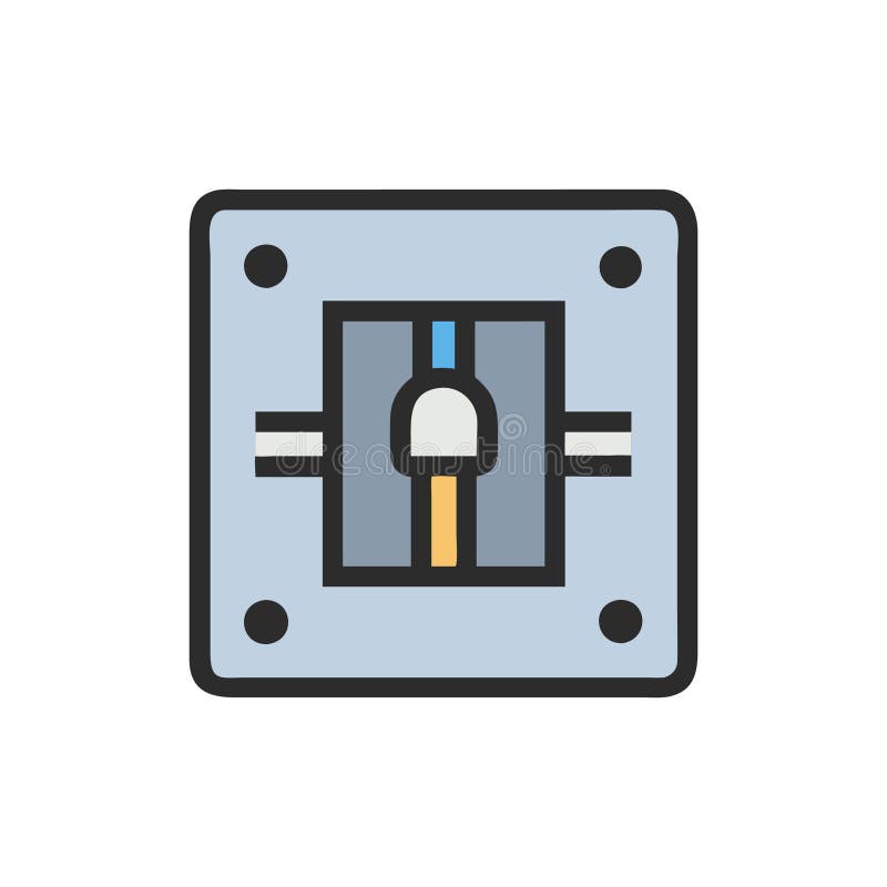 Stylish Light Dimmer Switch for Modern Interiors Stock Illustration ...