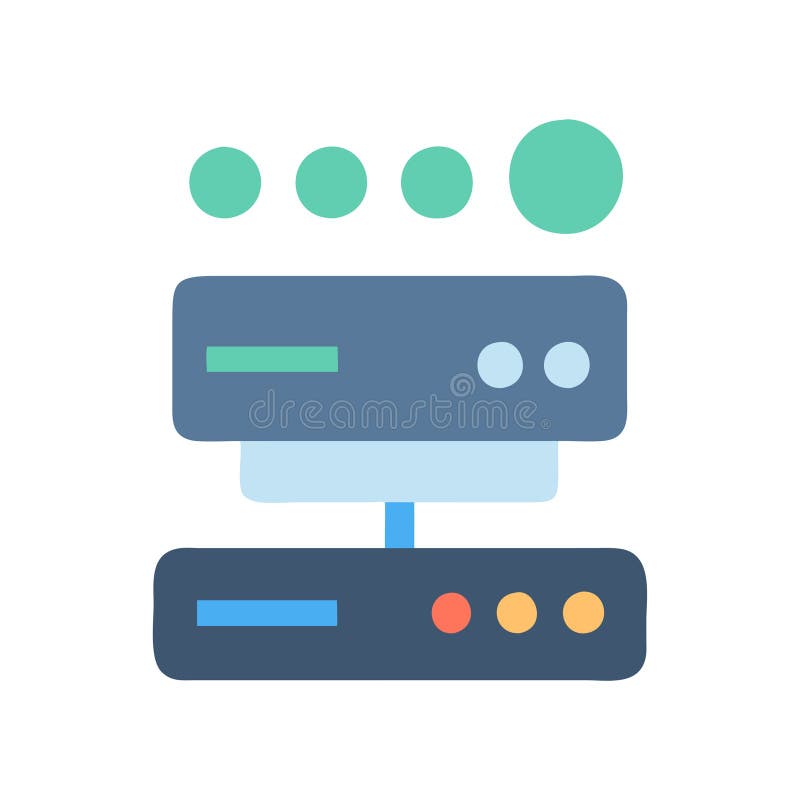 Stylish Load Balancer Icon Design Stock Illustration - Illustration of ...