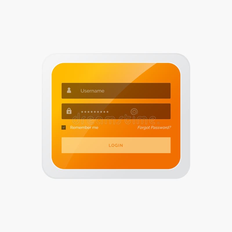 Stylish Login Form Modern Template Design in Dark Theme Stock Vector ... Stylish Login Form Modern Template Design in Dark Theme Stock Vector ...