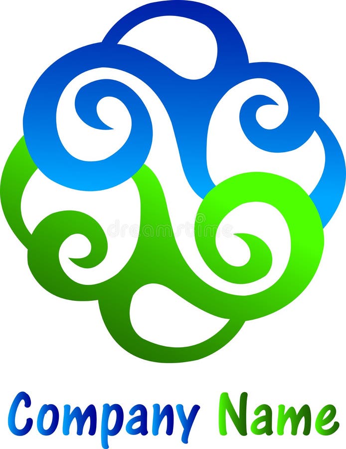 Stylish logo stock vector. Illustration of colorful, artistic - 20881841