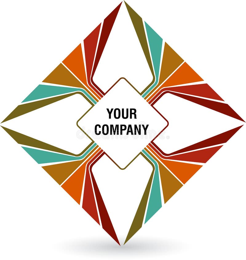 Stylish logo stock vector. Illustration of colorful, artistic - 20881841