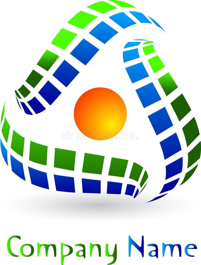 Stylish logo stock vector. Illustration of colorful, artistic - 20881841