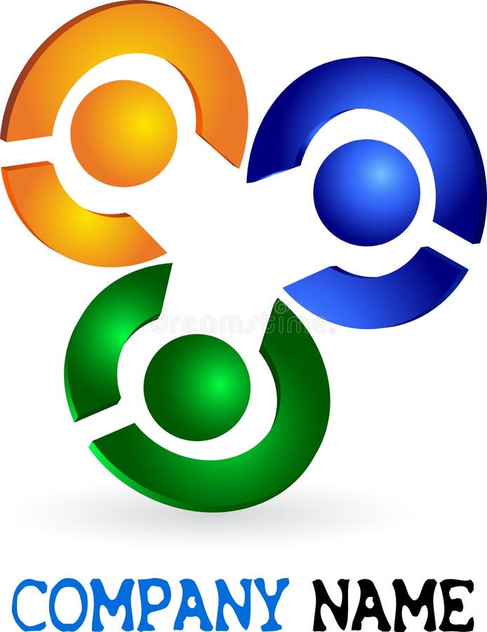 Stylish logo stock vector. Illustration of colorful, artistic - 20881841