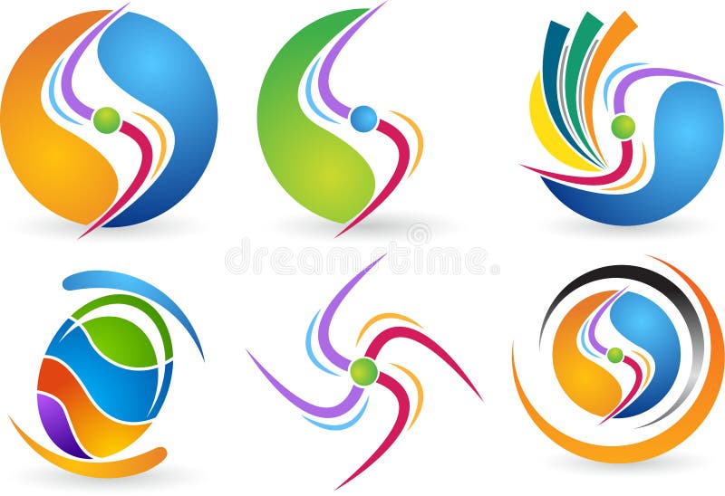 Stylish logo stock vector. Illustration of colorful, artistic - 20881841
