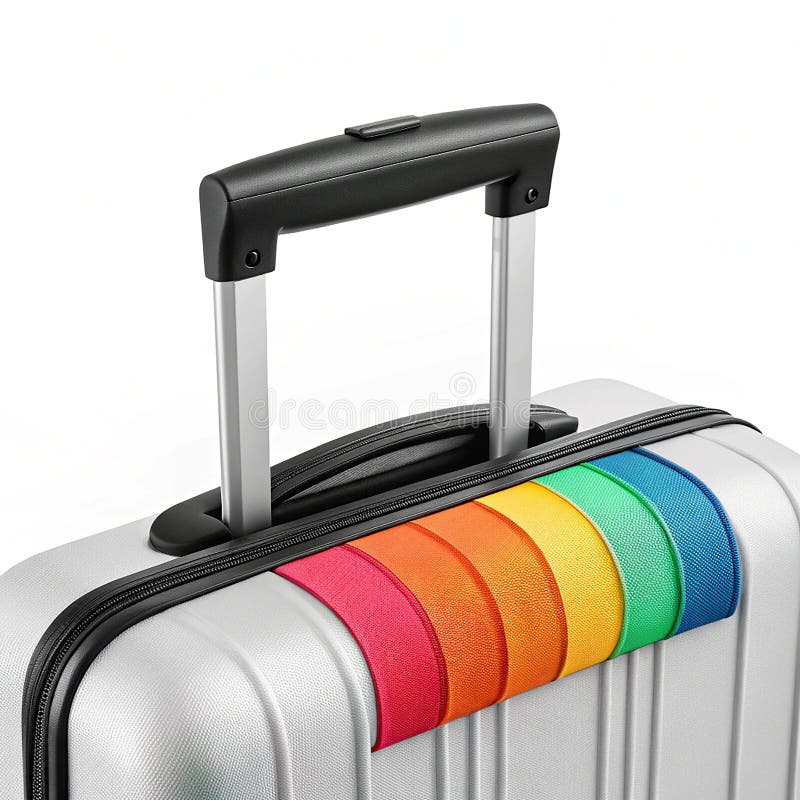 Stylish Luggage Handle Wrap for Easy ID Stock Illustration ...
