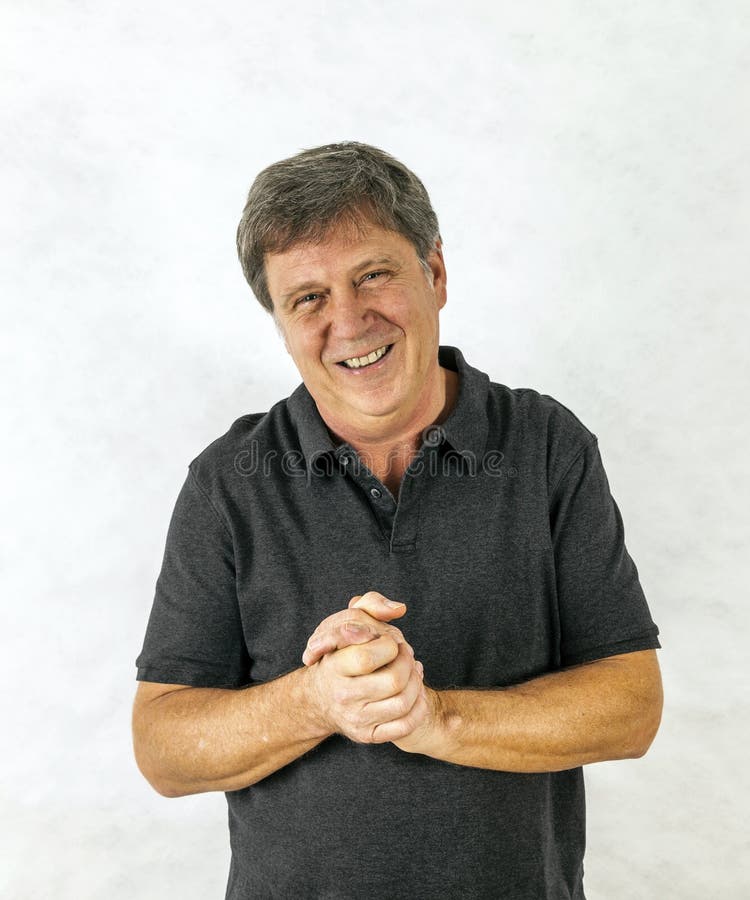 Stylish Man Standing and Gesturing Stock Image - Image of mature ...