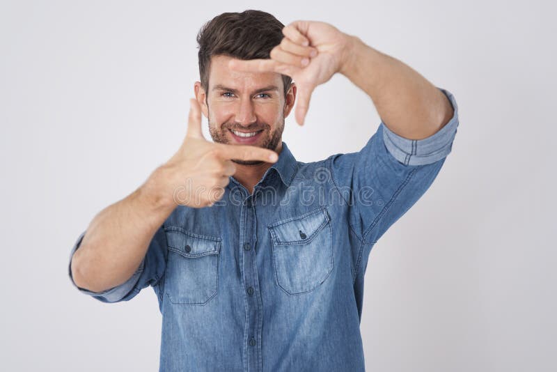 Stylish man stock photo. Image of enjoyment, human, shirt - 48710496