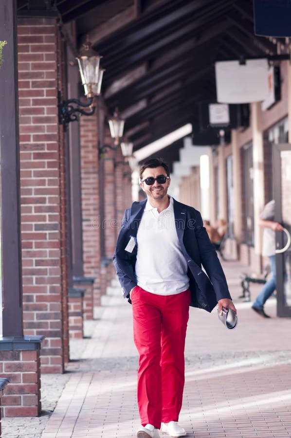 Stylish man on walk stock photo. Image of male, successful - 42332604