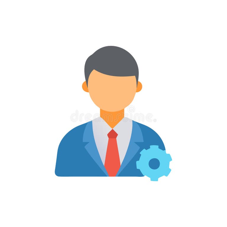 Stylish Manager Icon for Effective Leadership Stock Image ...